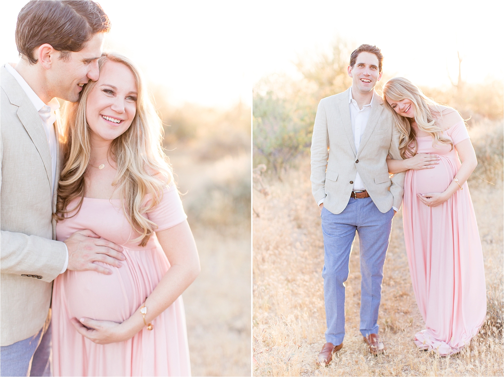 Twin Maternity Session in the Desert - Arizona Wedding Photographers